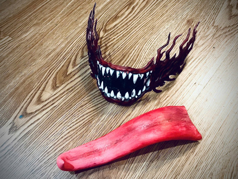 Monster Do-s Teeth and Tongue - One punch man Anime 3D print model 3D ...