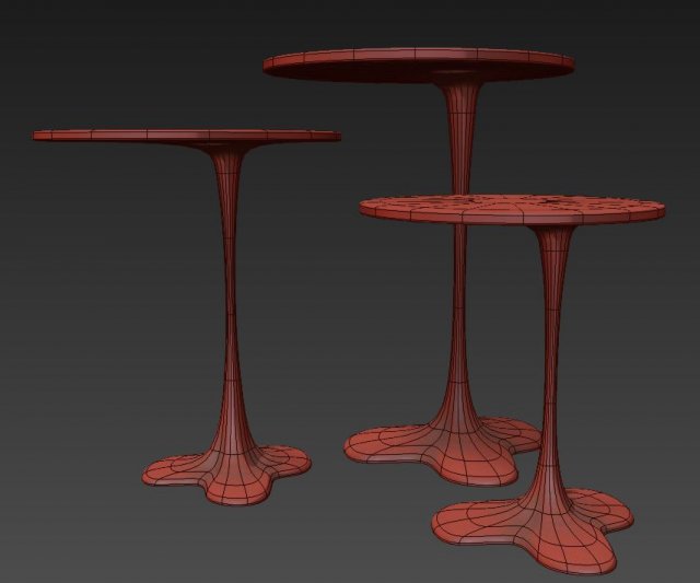 fluid table painted table contemporary liquid table desk Free 3D Model ...