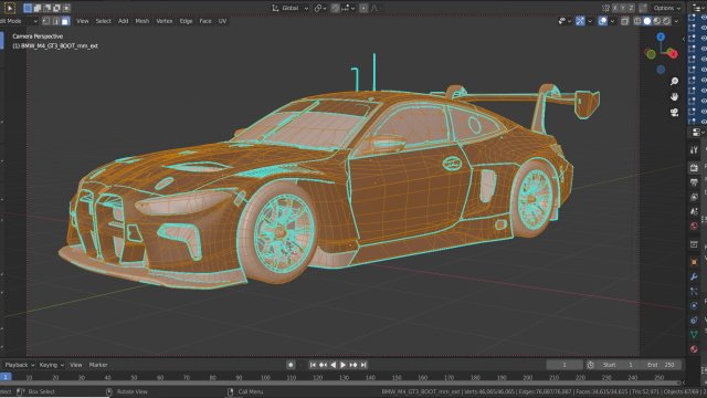 2021 M4 GT3 3D Model in Racing 3DExport
