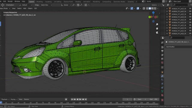 Honda Fit Jazz GE8 Rocket Bunny 3D Model in Sport Cars 3DExport