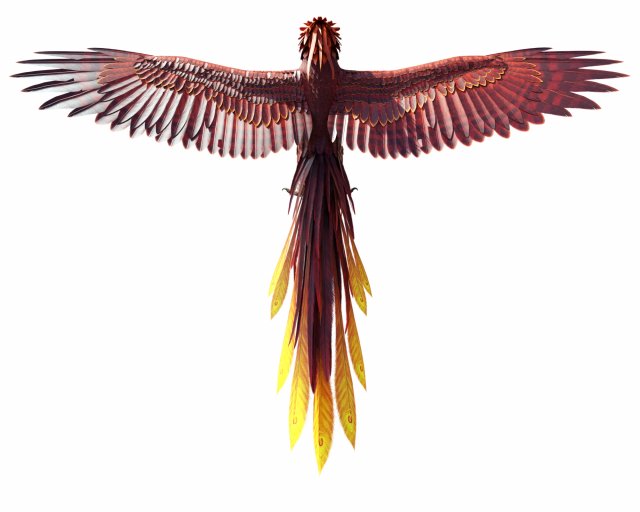 Phoenix Bird Rigged 3D Model in Bird 3DExport