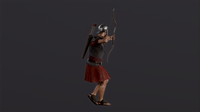 Roman Archer 3D Model in Man 3DExport