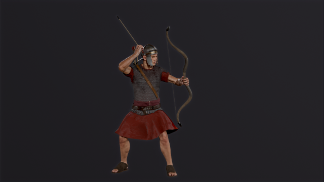 Roman Archer 3D Model in Man 3DExport