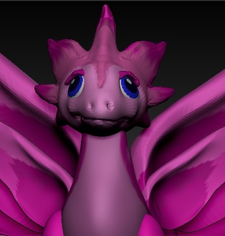 winged pink dragon 3D Model in Fantasy 3DExport