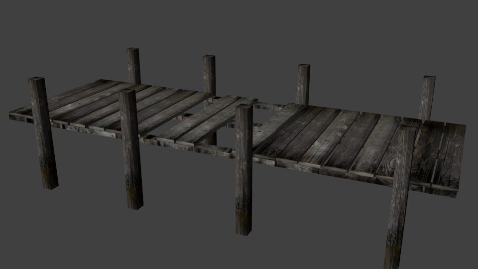 dock 3D Model in Other 3DExport