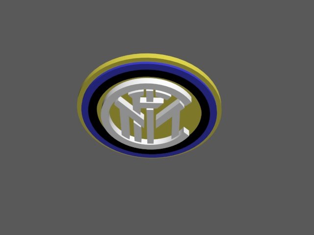 inter milan fc 3d logo or badge 3D Print Models in Signs and Logos 3DExport