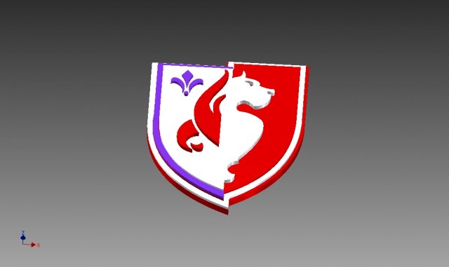 lille 3d logo or badge 3D Print Model in Other 3DExport