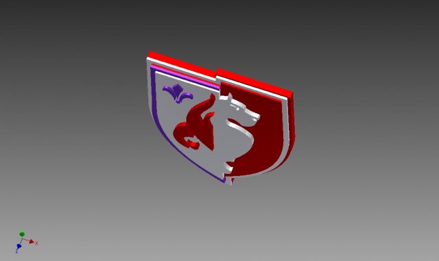 lille 3d logo or badge 3D Print Model in Other 3DExport