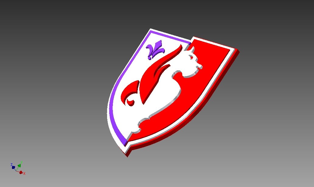 lille 3d logo or badge 3D Print Models in Other 3DExport