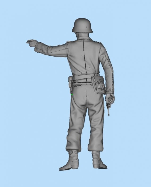 german soldier 3D Print Model in Man 3DExport