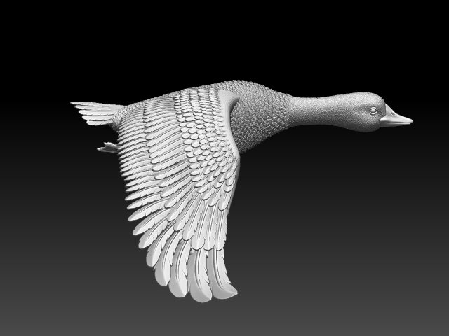 goose 3D Print Model in Animals 3DExport