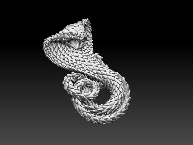 cobra 3D Print Model in Figurines 3DExport