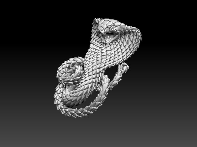 cobra 3D Print Model in Figurines 3DExport