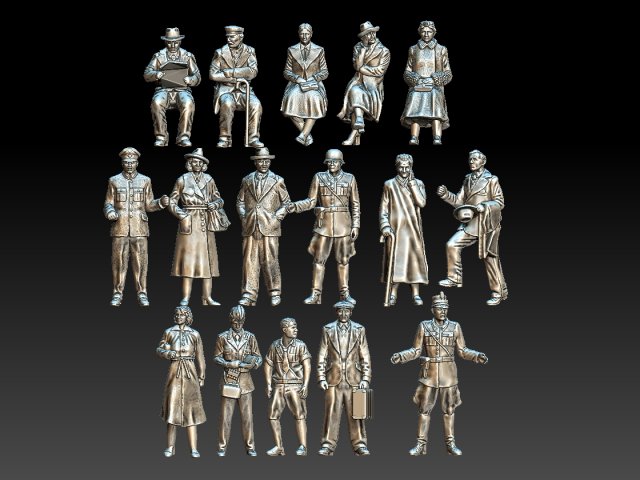 people 3D Print Model in Man 3DExport