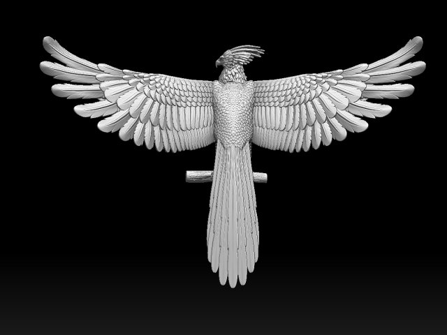 Phoenix 3D Print Model in Sculpture 3DExport
