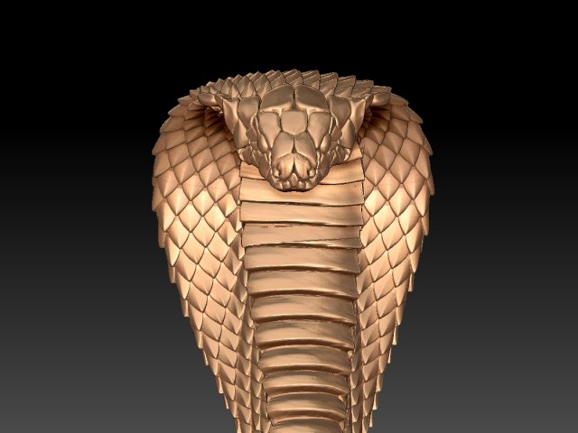 Cobra snake 3D Print Model in Sculpture 3DExport