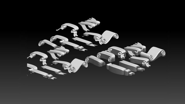 Ribbons 3D Print Model in Sculpture 3DExport