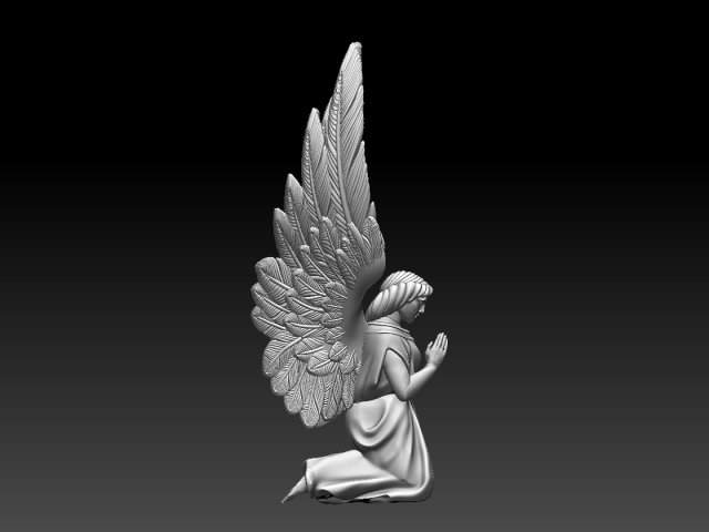 Angel 3D Print Model in Sculpture 3DExport