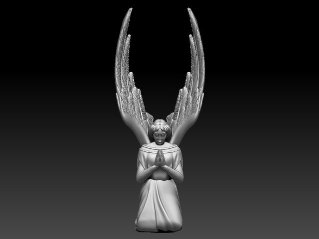 Angel 3D Print Model in Sculpture 3DExport