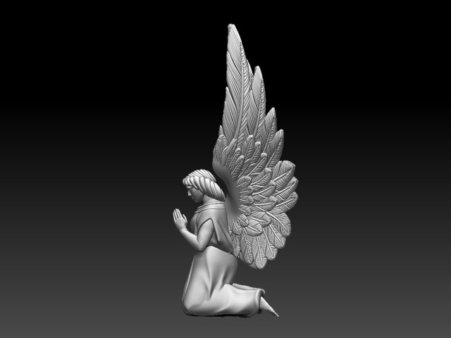 Angel 3D Print Model in Sculpture 3DExport