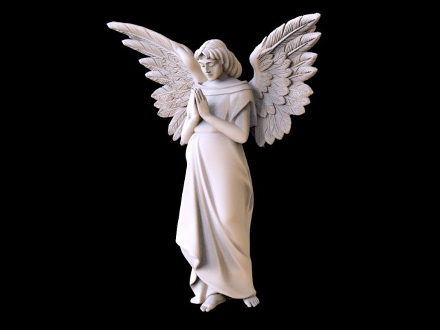 Angel 3D Print Model in Sculpture 3DExport