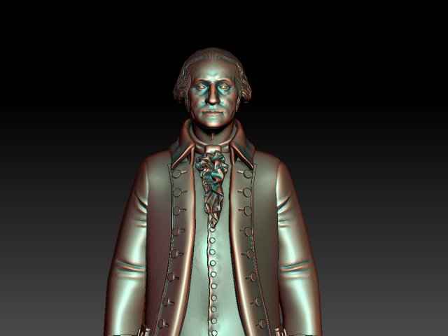 George Washington 3D Print Model in Sculpture 3DExport