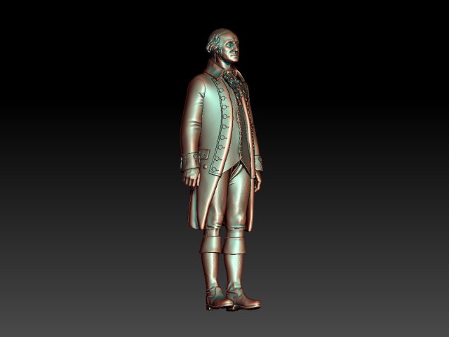 George Washington 3D Print Model in Sculpture 3DExport