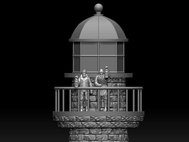 Lighthouse keeper 3D Print Model in Sculpture 3DExport
