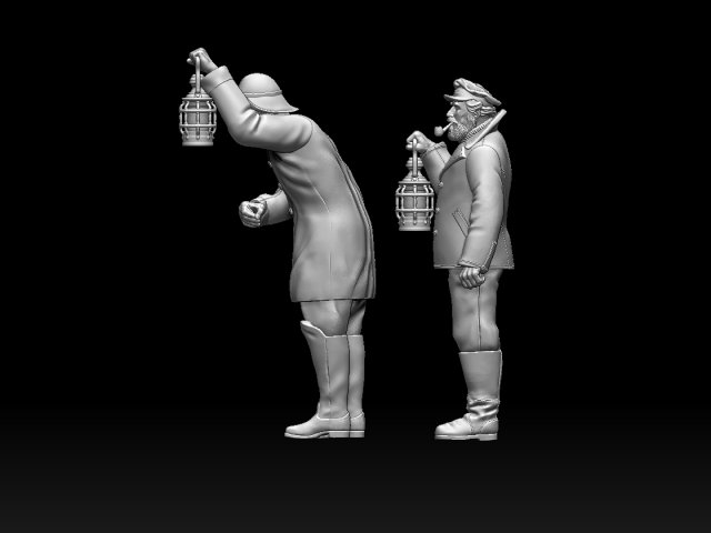 Lighthouse keeper 3D Print Model in Sculpture 3DExport