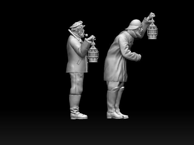 Lighthouse keeper 3D Print Model in Sculpture 3DExport