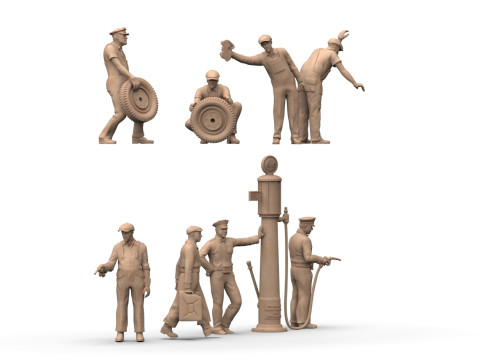 Рисунок 1-16. Масштабная диорама для персонала АЗС. 3D-печать в формате ...