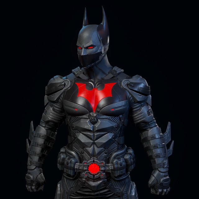 batman beyond fan art 3D Model in Man 3DExport