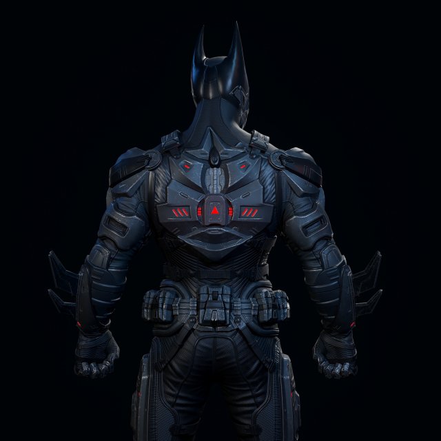 batman beyond fan art 3D Model in Man 3DExport