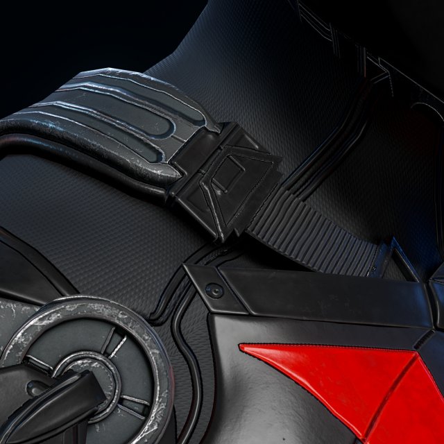 batman beyond fan art 3D Model in Man 3DExport