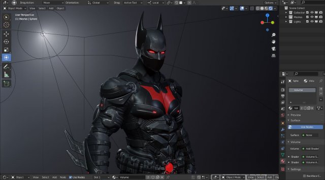 batman beyond fan art 3D Model in Man 3DExport