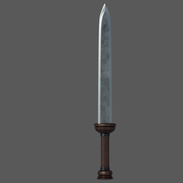Roman Sword 3D Model in Melee 3DExport