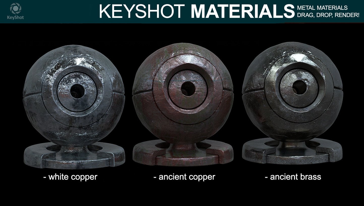 metal materials for keyshot part 1 CG Textures in Metal 3DExport
