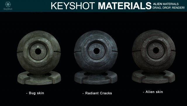 alien materials for keyshot CG Textures in Other 3DExport