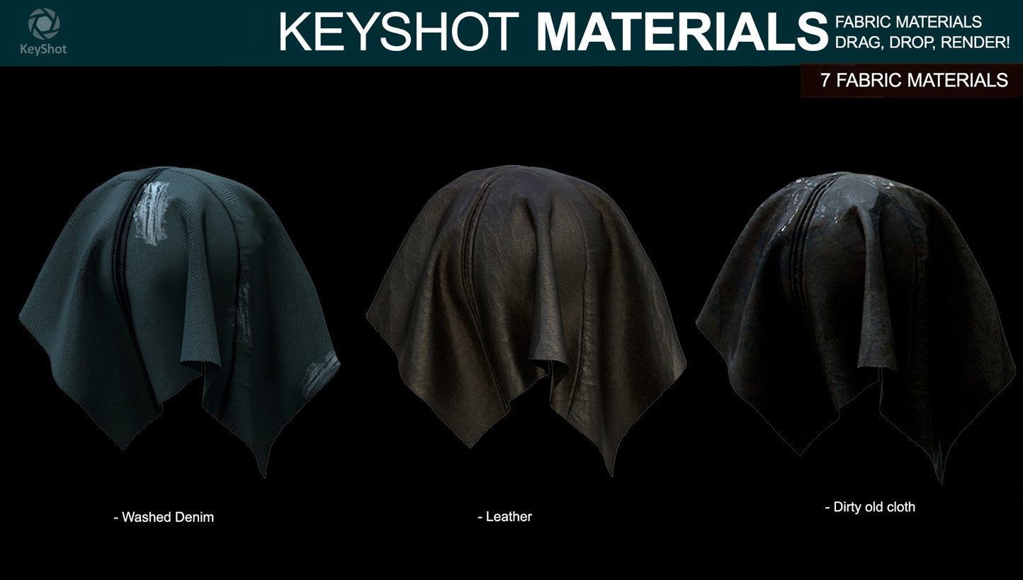 fabric materials for keyshot CG Textures in Fabric 3DExport