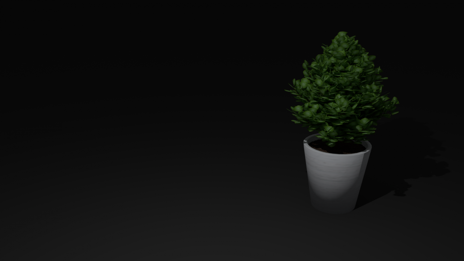 simple modern pot low poly 3D Models in Small Plants 3DExport