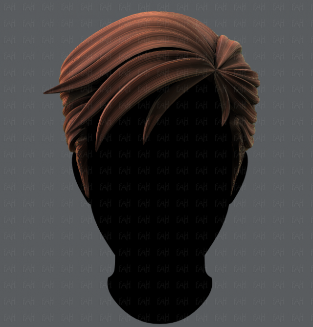 3d hair style for man v02 3D Model in Other 3DExport
