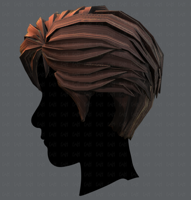 3d hair style for man v02 3D Model in Other 3DExport