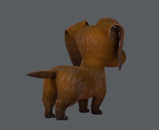 dog base cartoon 3D Model in Dog 3DExport