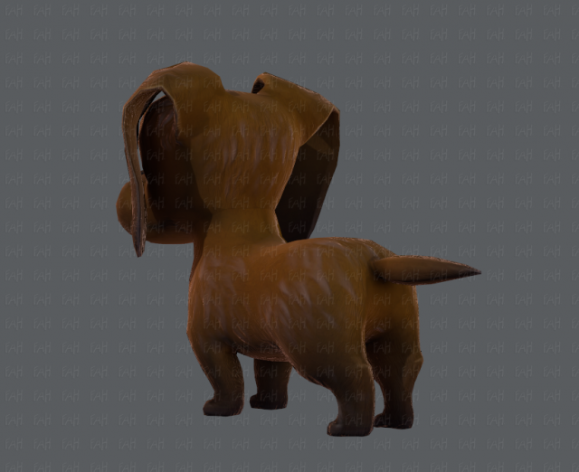 dog base cartoon 3D Model in Dog 3DExport