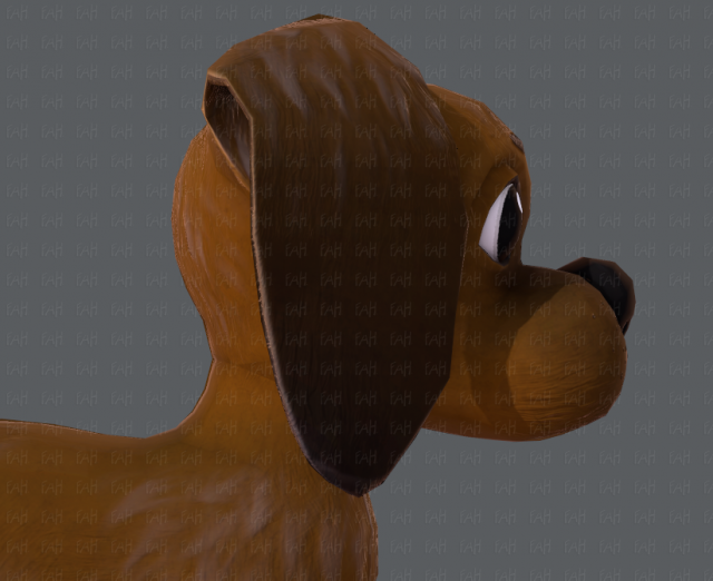 dog base cartoon 3D Model in Dog 3DExport