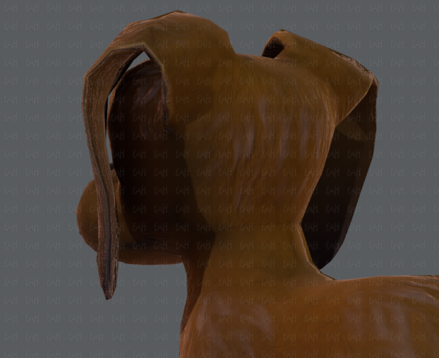 dog base cartoon 3D Model in Dog 3DExport