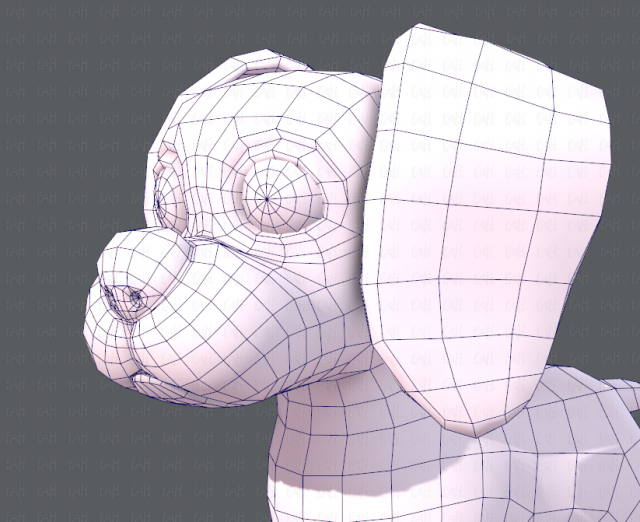 dog base cartoon 3D Model in Dog 3DExport