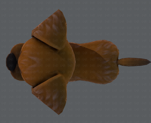 dog base cartoon 3D Model in Dog 3DExport