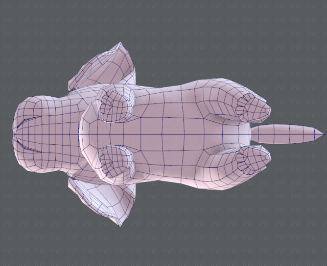 dog base cartoon 3D Model in Dog 3DExport