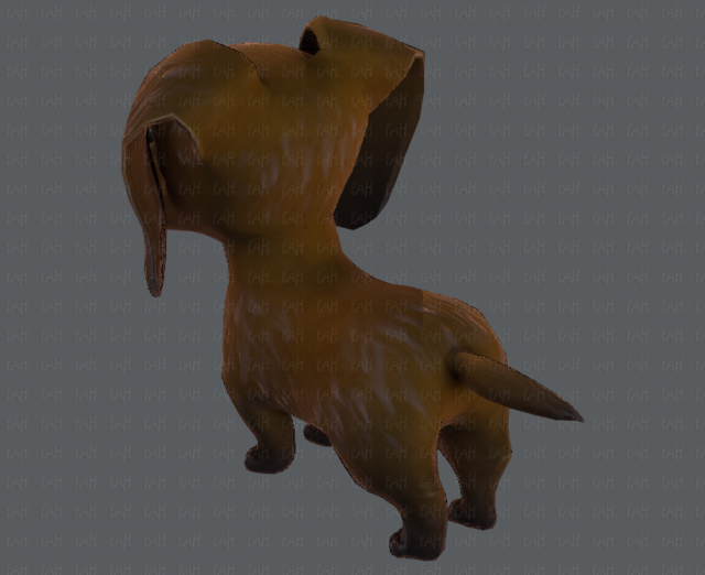 dog base cartoon 3D Model in Dog 3DExport